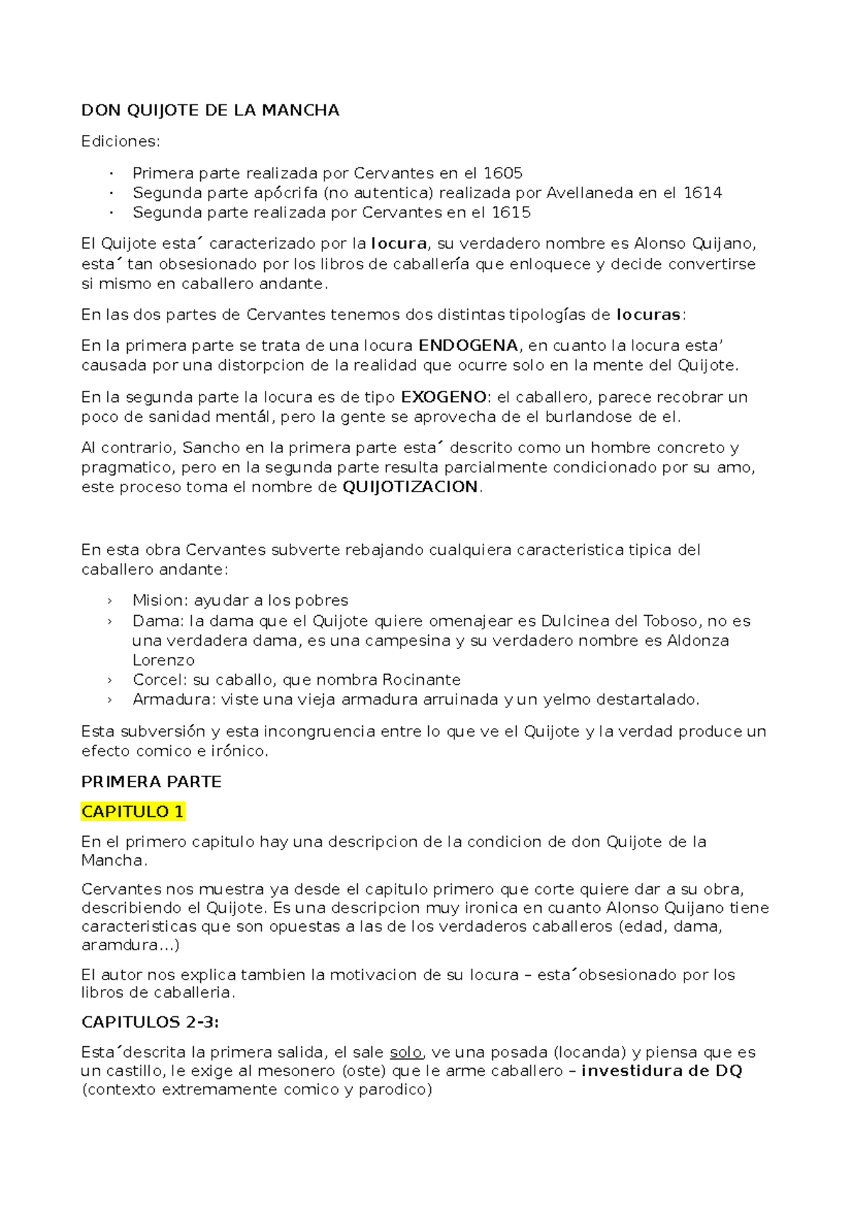 DON Quijote DE LA Mancha - DON QUIJOTE DE LA MANCHA Ediciones: Primera ...