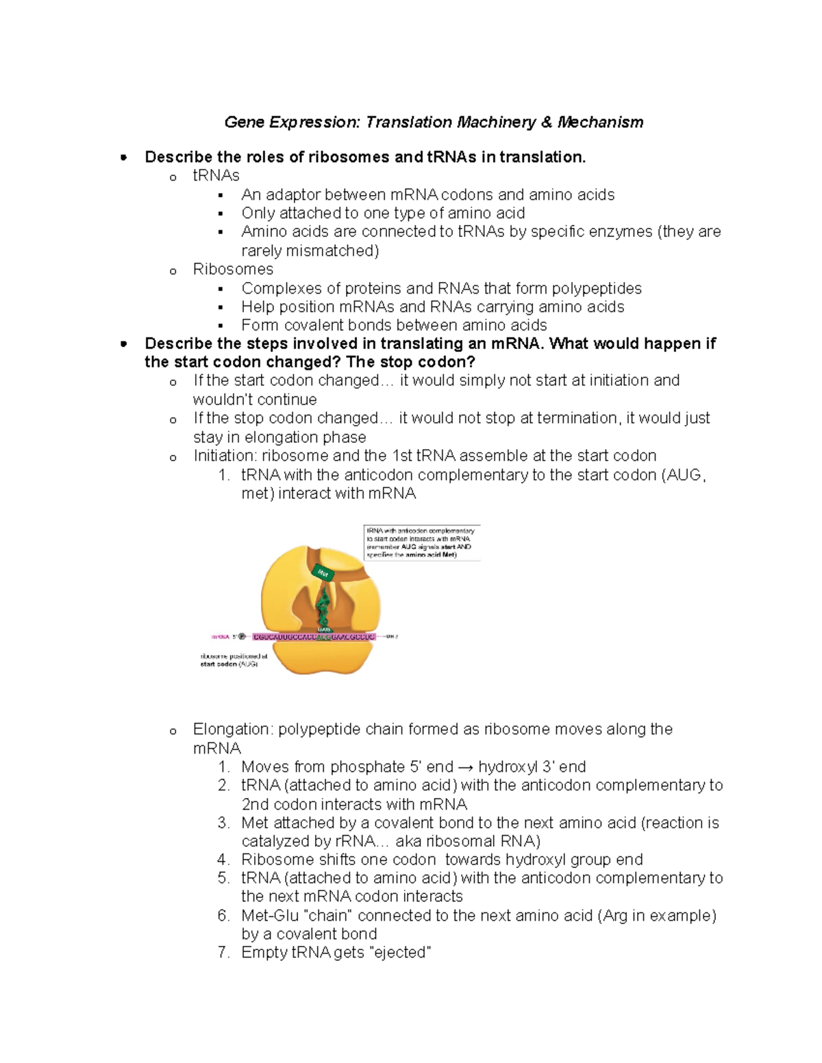 NFS183 exam 4 follow up questions gene expression - translation ...