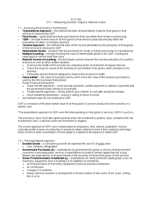 ASAD model - Dr A's lecture notes - ASAD Model Equilibrium Setting É AD ...