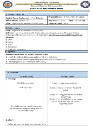 Cookery 10 Module 5 - Technology Technology and Livelihood Education ...