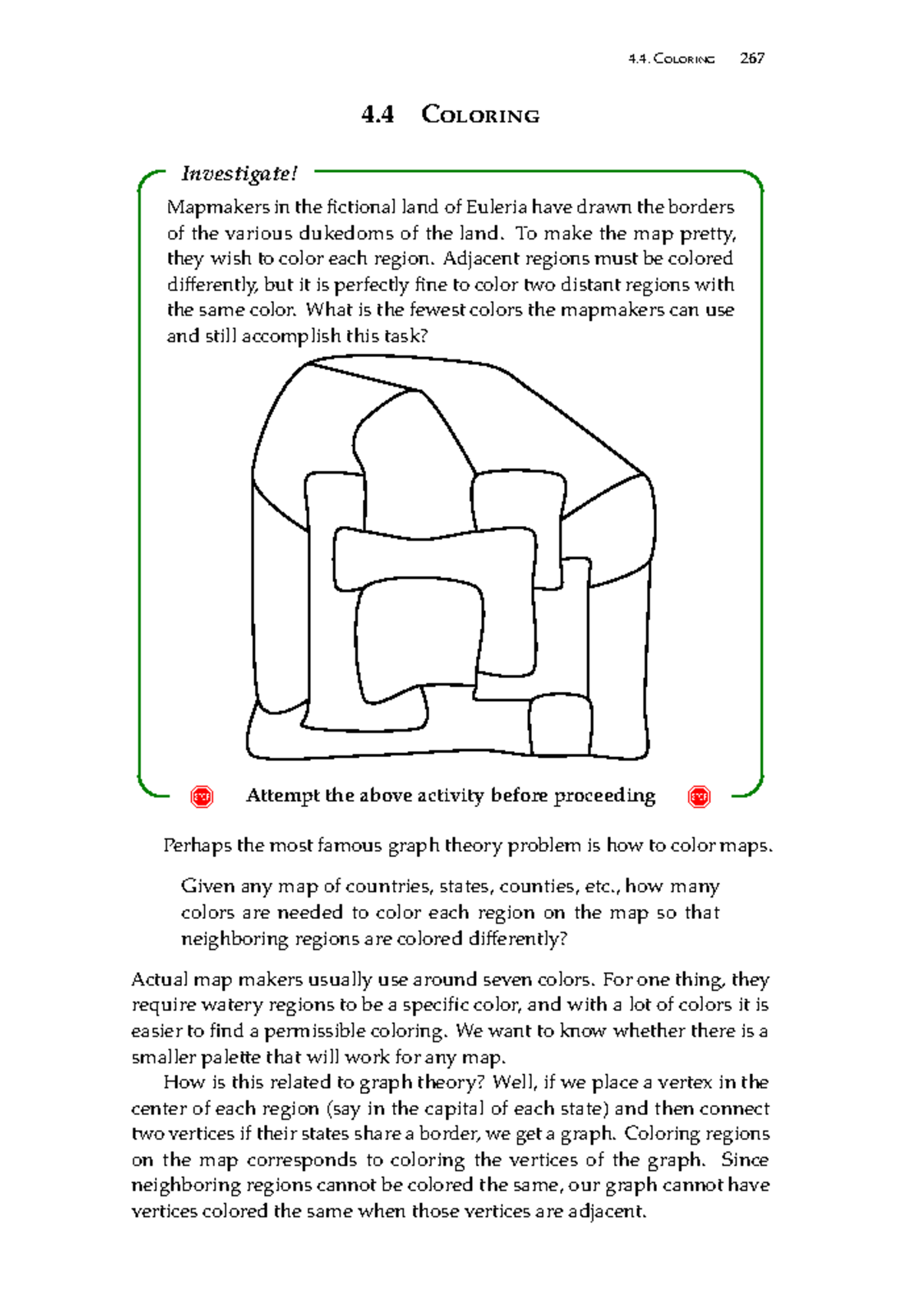 Discrete mathematics-95 - Coloring 267 4 Coloring Investigate ...