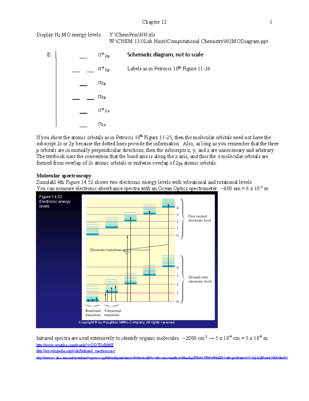 CHEM131 Chapter 12 IMFs liquids and solidspdf - Display N 2 MO energy ...