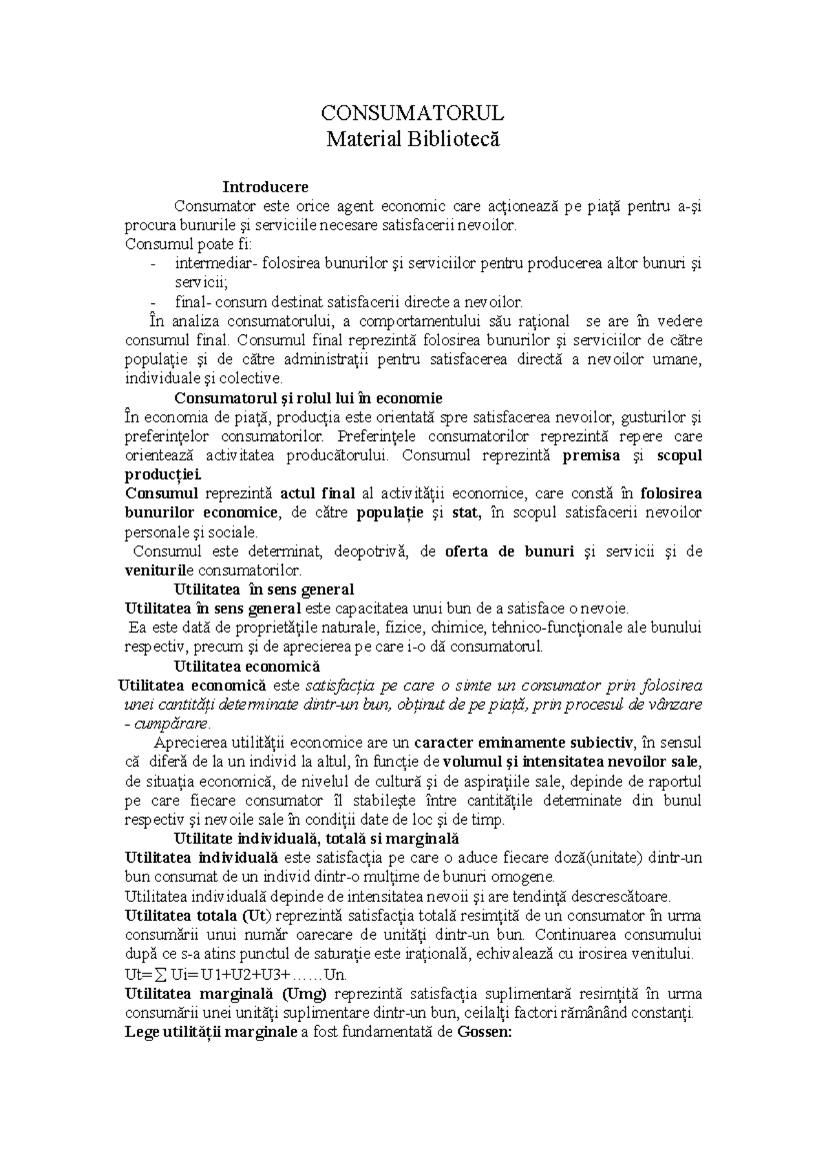 258054132-Consumatorul - CONSUMATORUL Material Bibliotecă Introducere ...