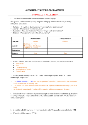 FMA Tutorial 10 Dividend Policy - FIN5FMA - FINANCIAL MANAGEMENT ...