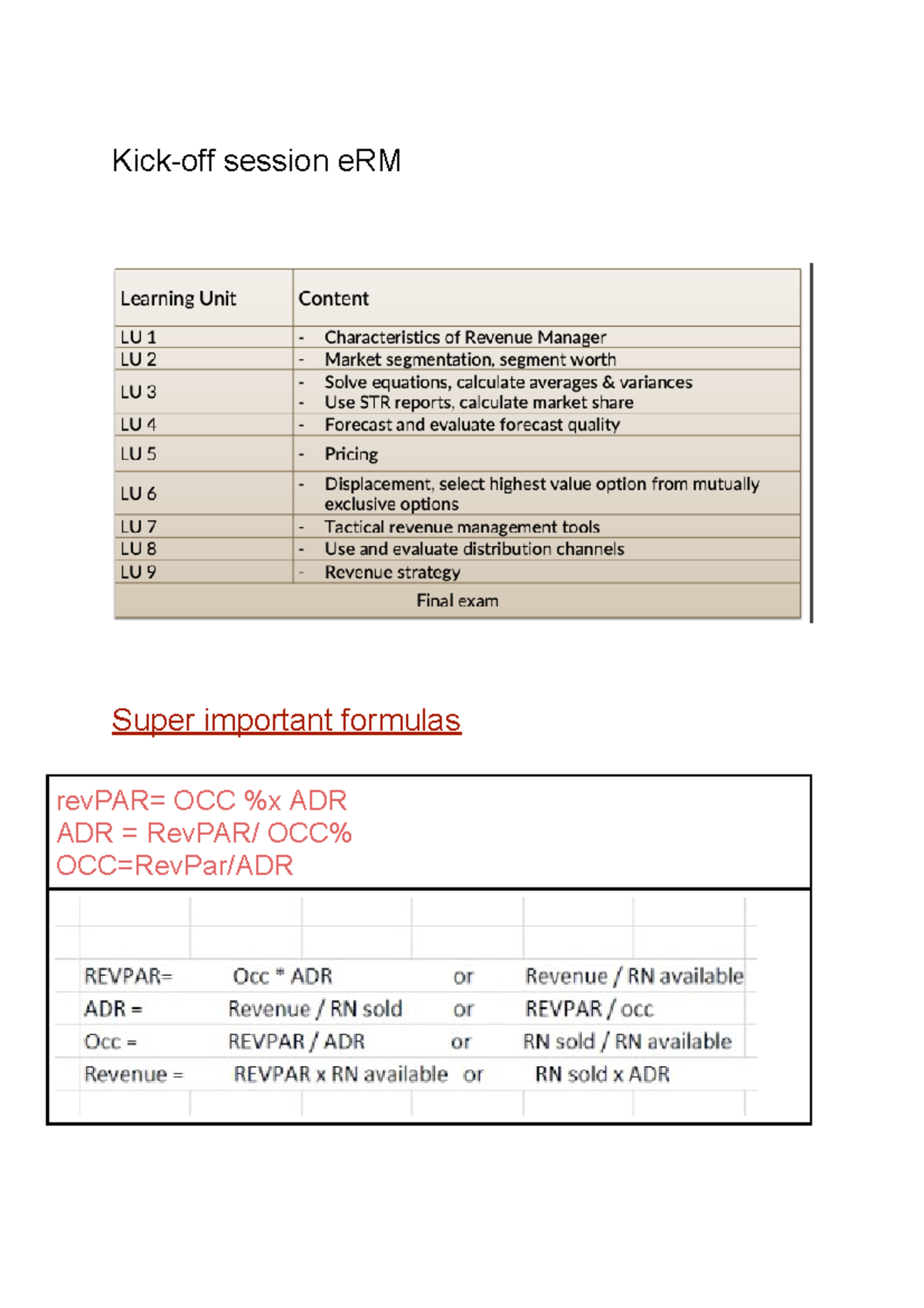 RM Notes FULL - Geef zoveel mogelijk extra information als mogelijk ...