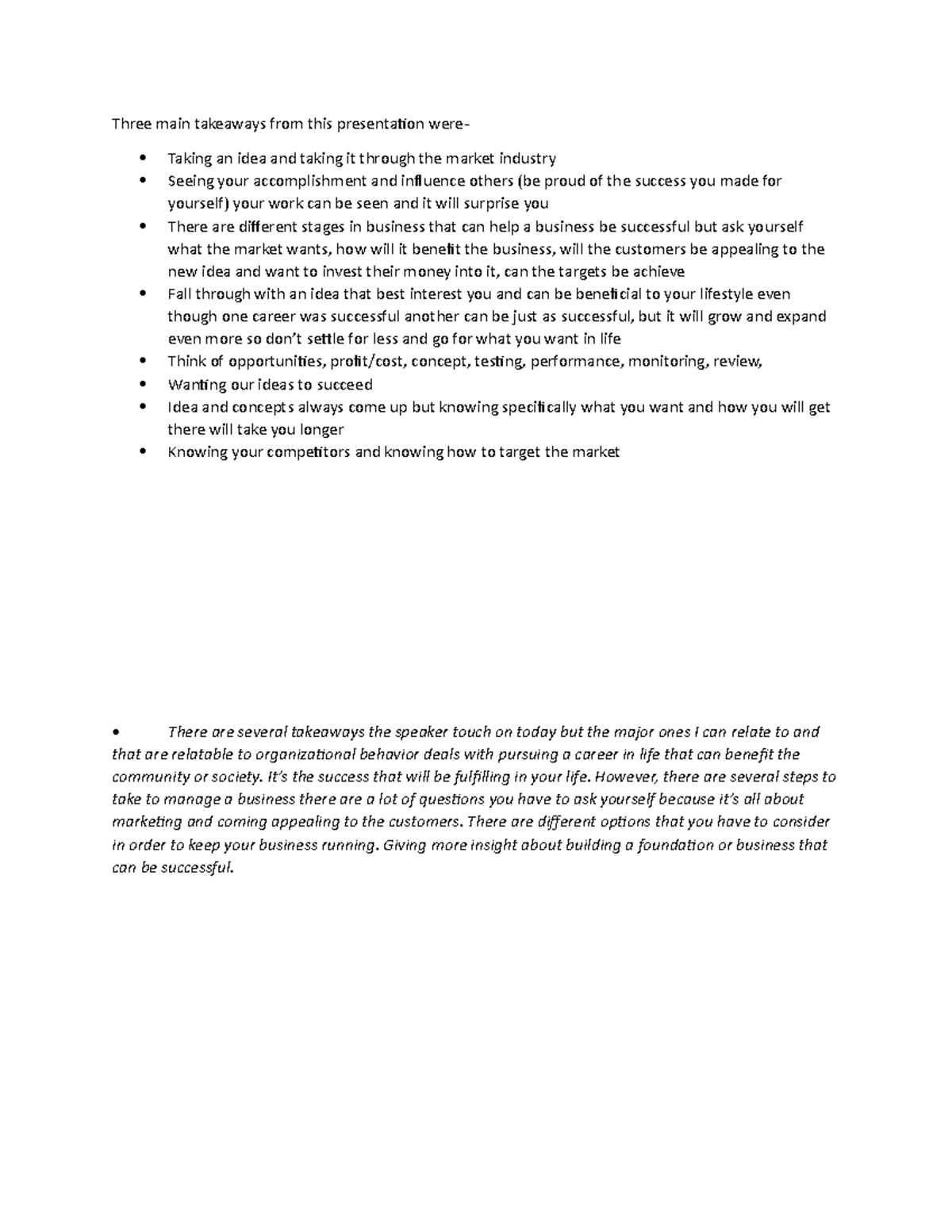 GEAR Takeawys - gear takeaways - Three main takeaways from this ...