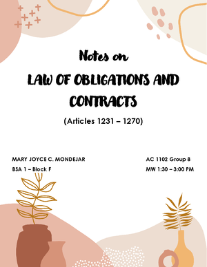 Alternative obligation AO - DIFFERENT KINDS OF OBLIGATION ALTERNATIVE ...