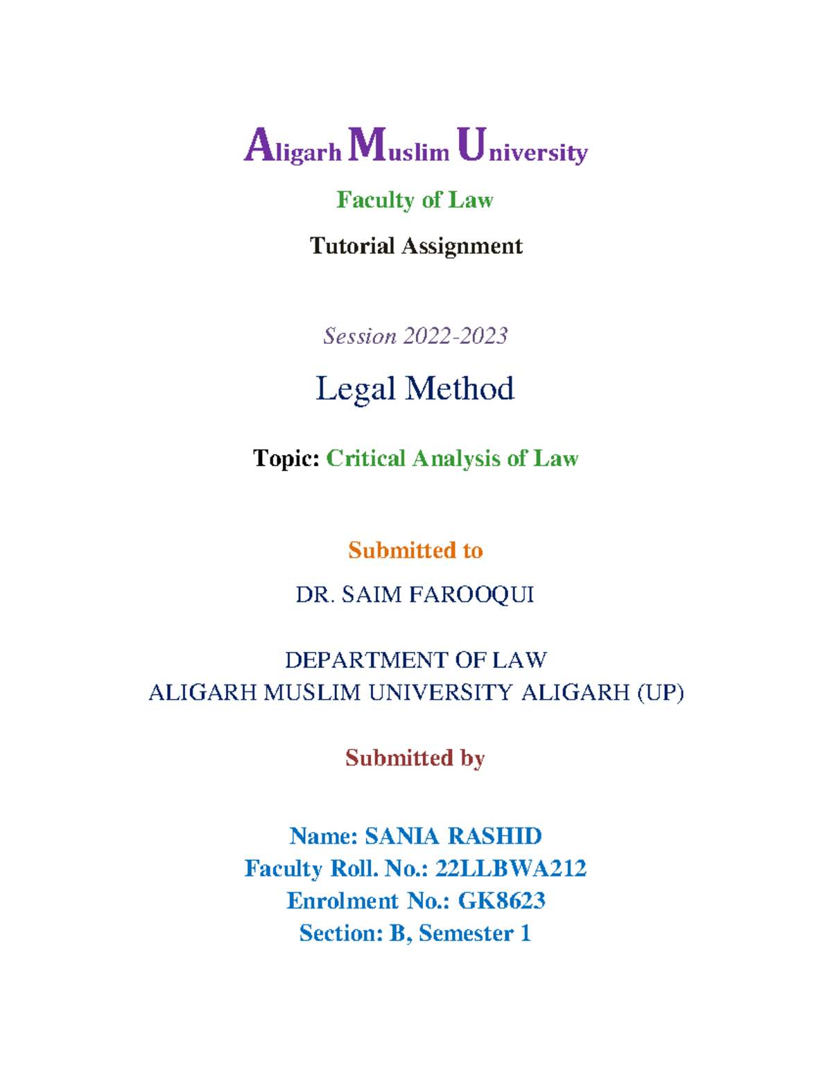 1669645379298 Ver 2 (1) merged (1) - Aligarh Muslim University Faculty of Law Tutorial ...