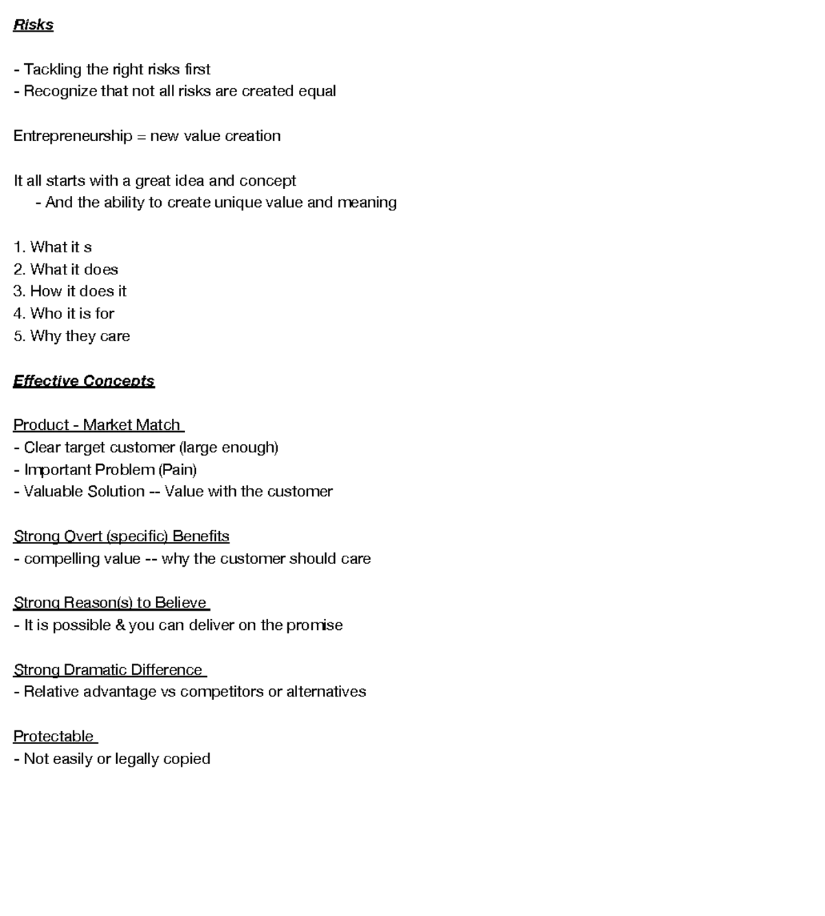 Lecture notes, lectures 3 - mark colgate - Risks Tackling the right ...