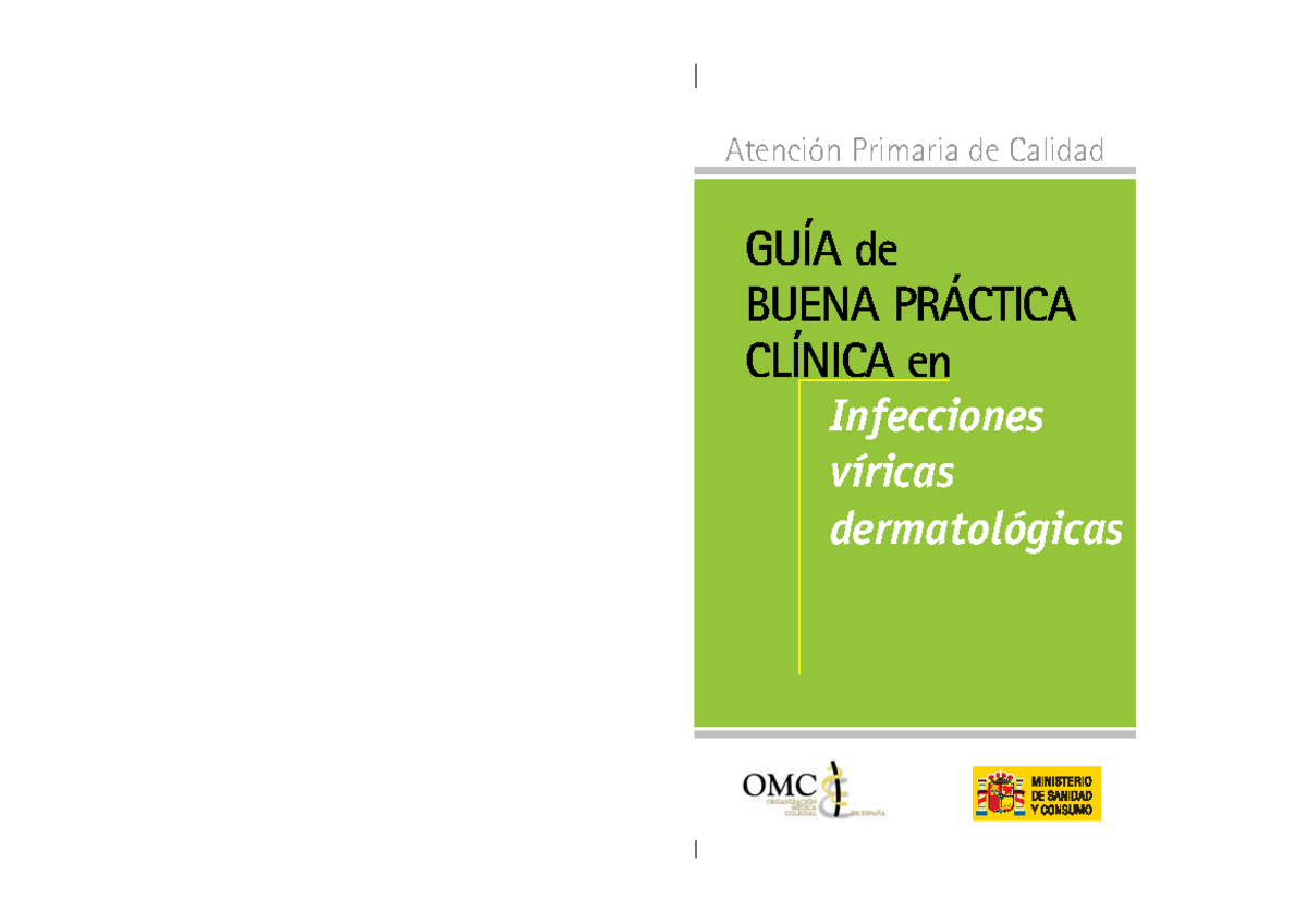 Infecciones Viricas Dermatologia - Atención Primaria de Calidad GUÍA de ...