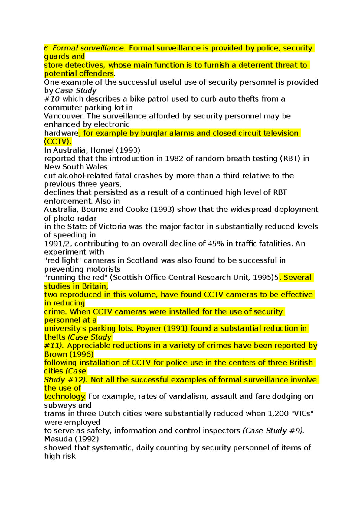 Cctv crime prevention journal - 6. Formal surveillance. Formal ...