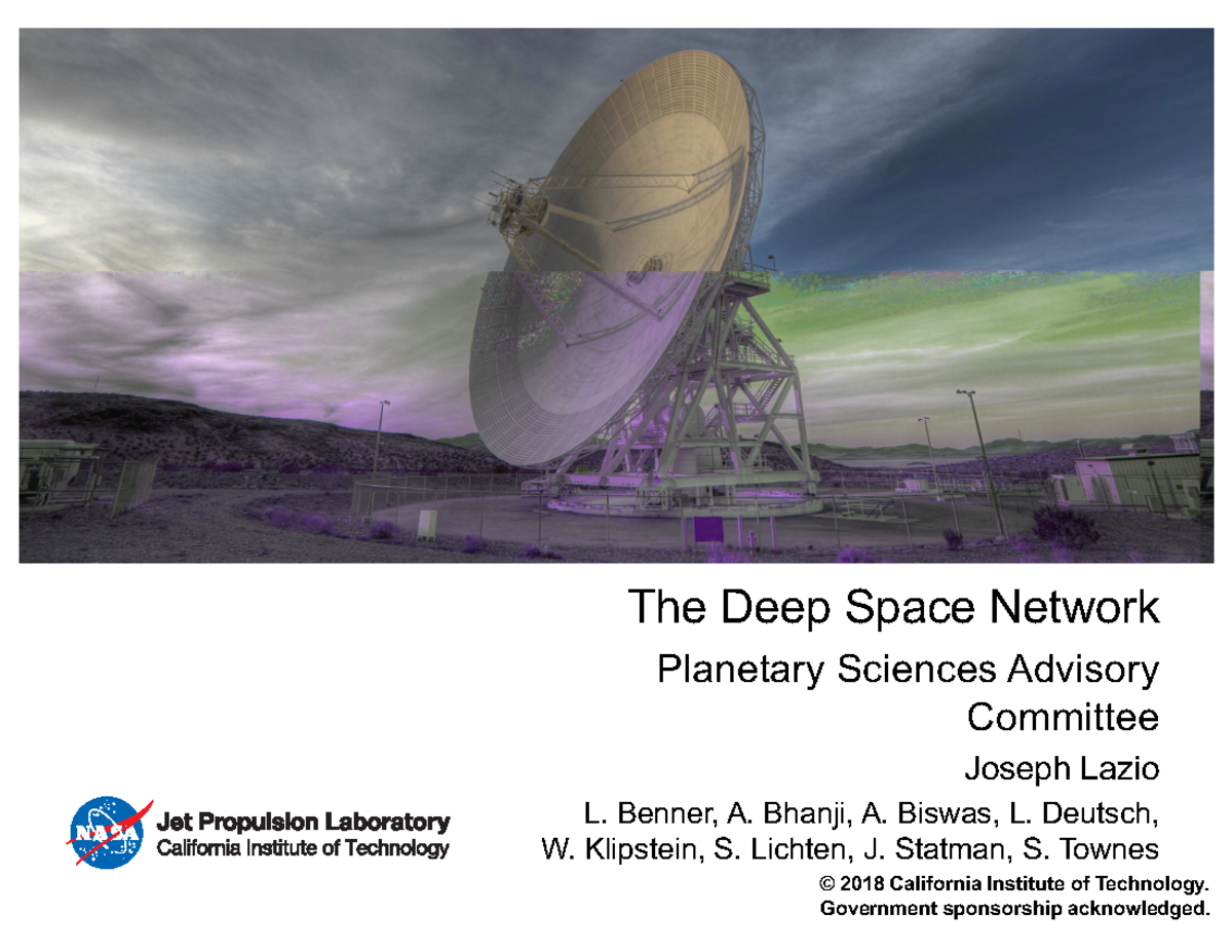 Lazio - deep Space communication and deep space network - The Deep ...