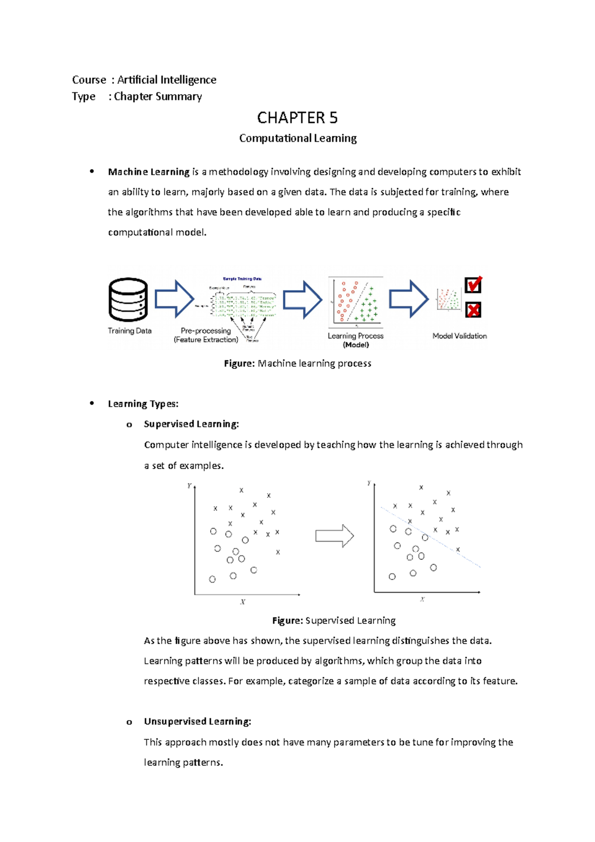 SCSJ 3553 - Artificial Intelligence CH05 Summary - Course : Artificial ...