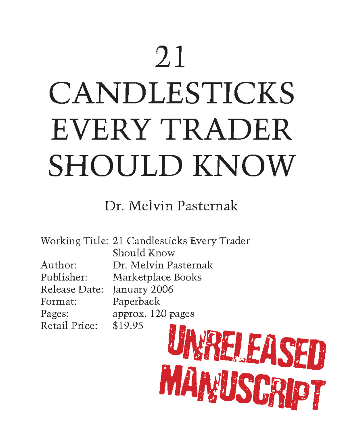 21 Candlesticks Every Trader Should Know by Melvin Pasternak (z-lib ...
