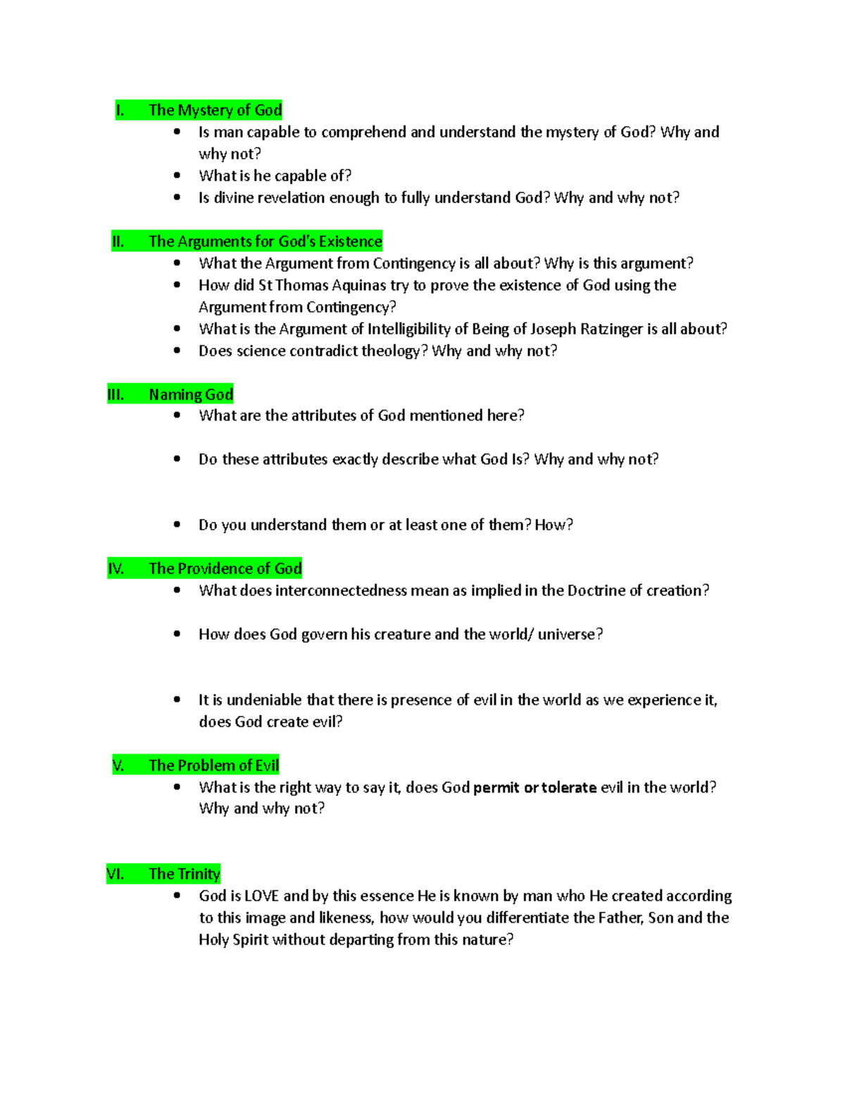 Episode 3 of Catholism (Guide Questions) - I. The Mystery of God Is man ...