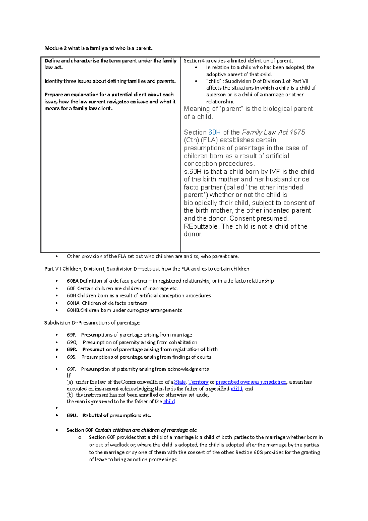Module 2 - who is a parent - Module 2 what is a family and who is a ...