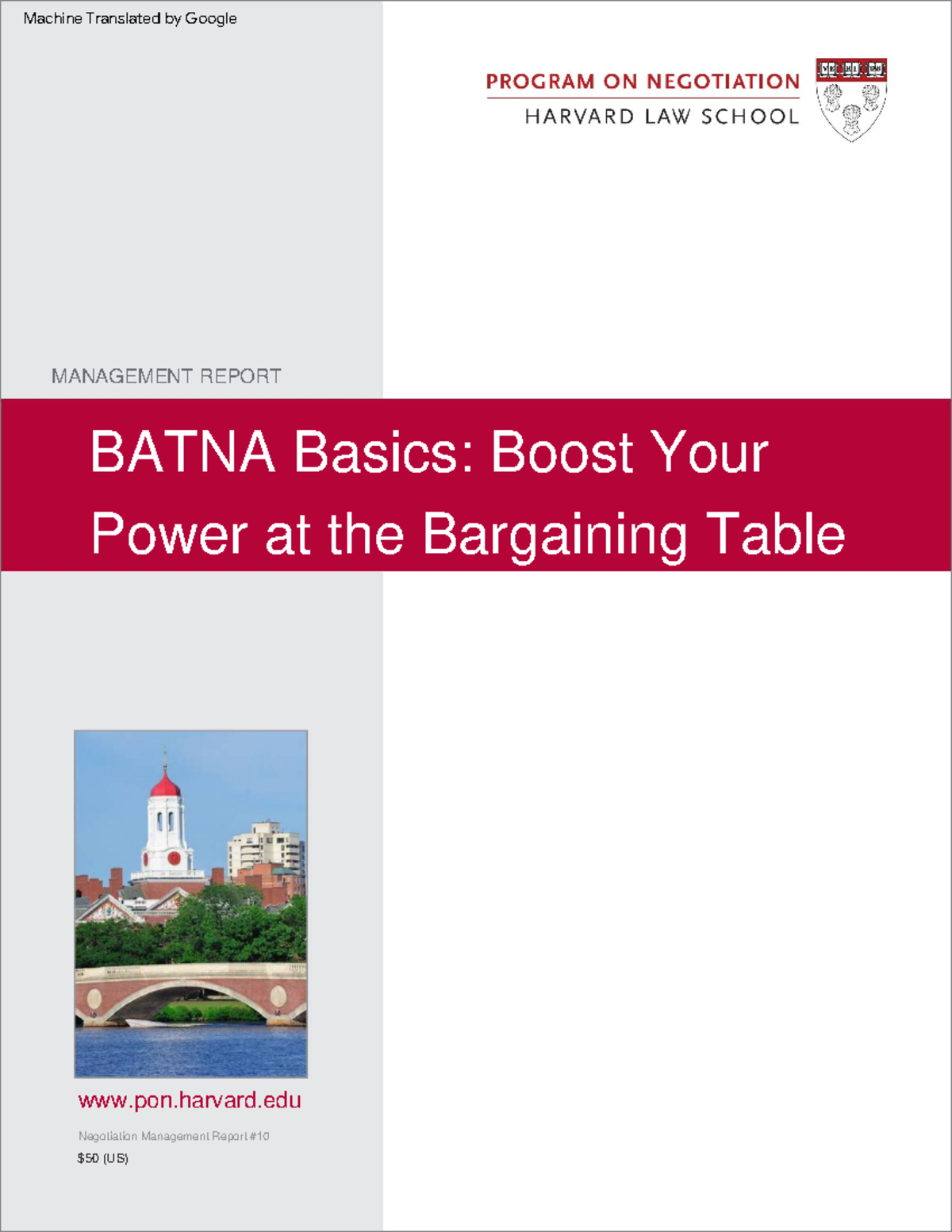 Bantabasics - BANTA - Power at the Bargaining Table BATNA Basics: Boost ...
