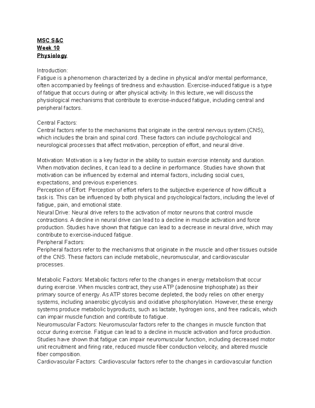 SD MSC SC Phys Week 10 - Presented in Byrom St building, Peter Jost ...