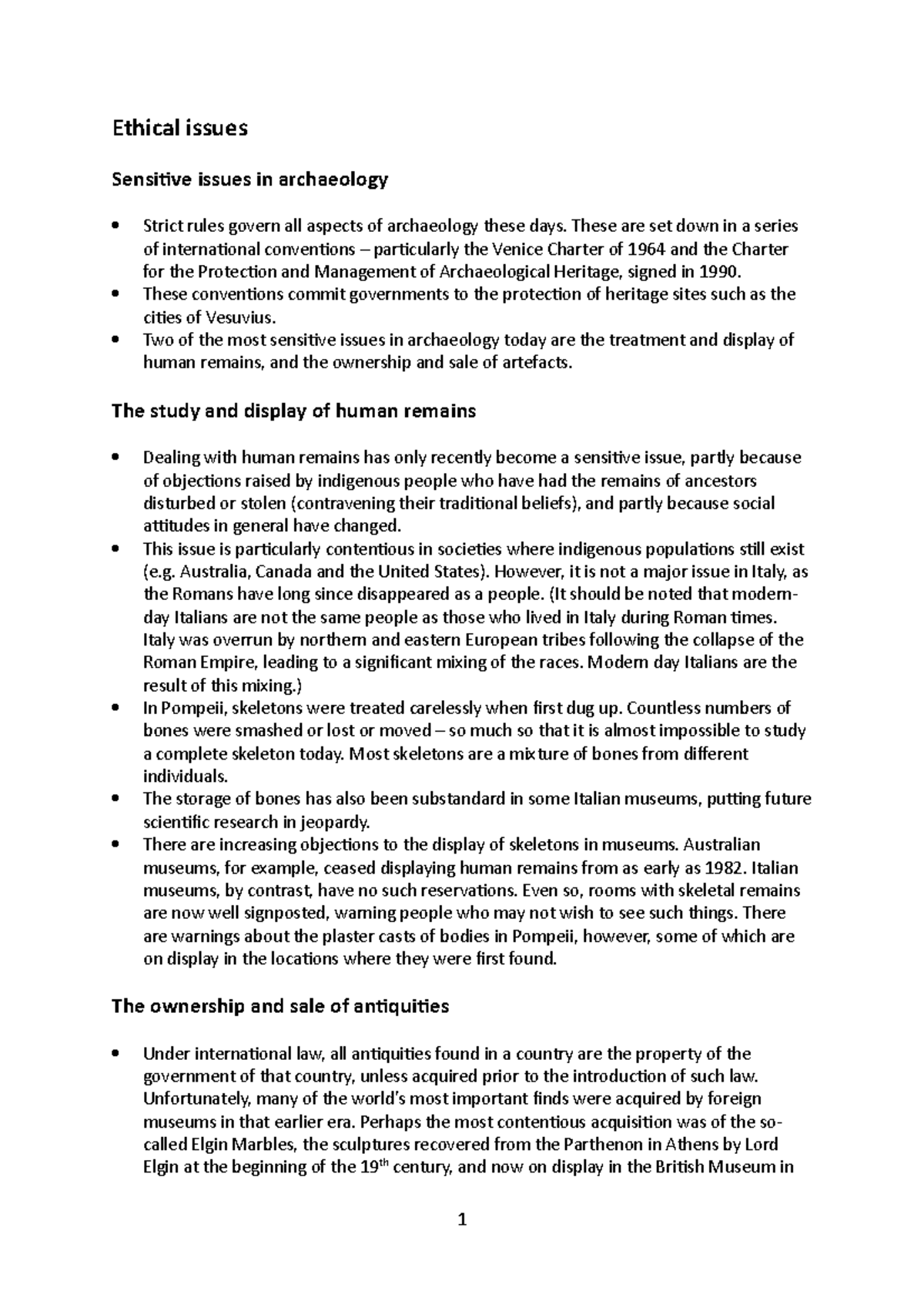 Ethical issues - (Vesuvius) - Ethical issues Sensitive issues in ...