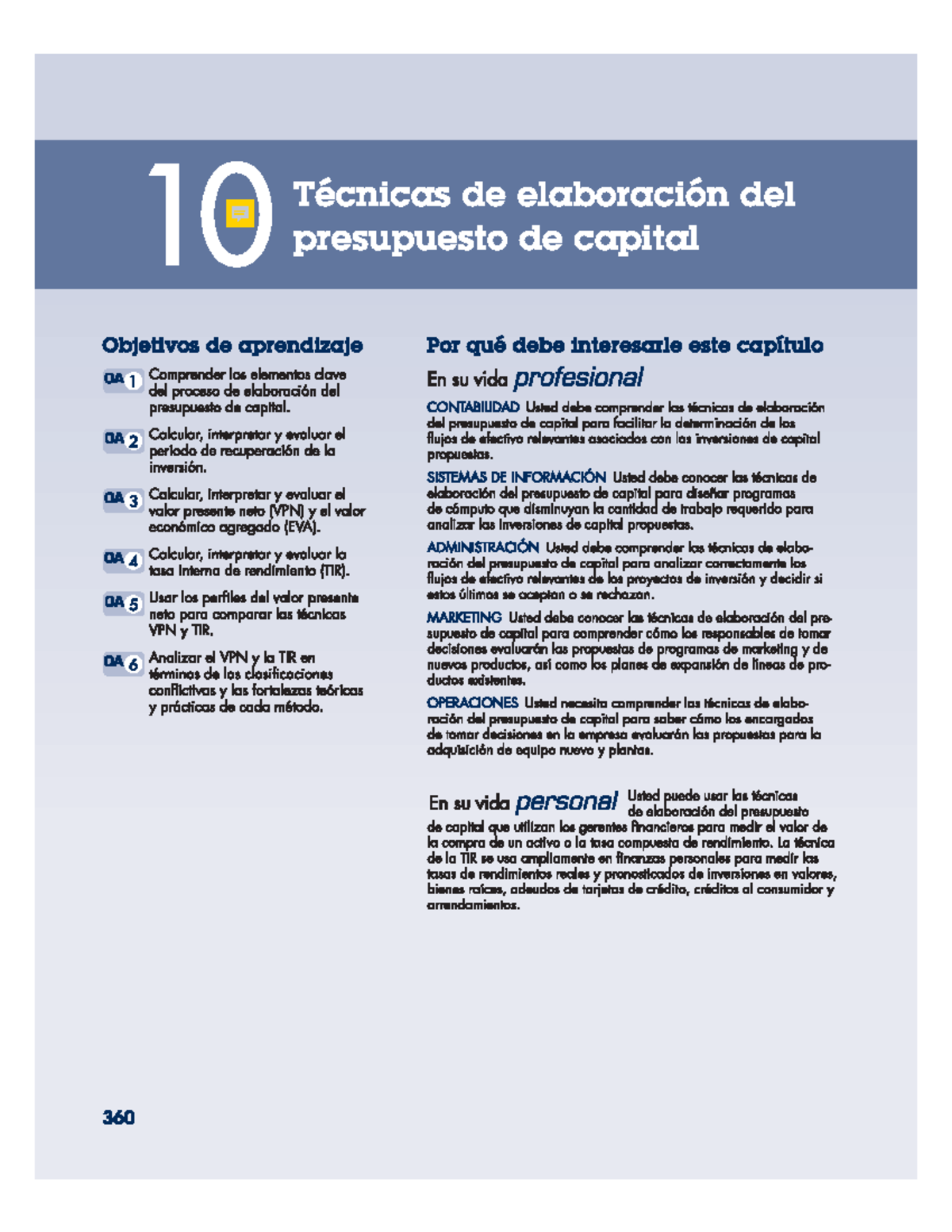 Cap 10 Gitman Ppto de capital - Matemáticas 2 - Studocu