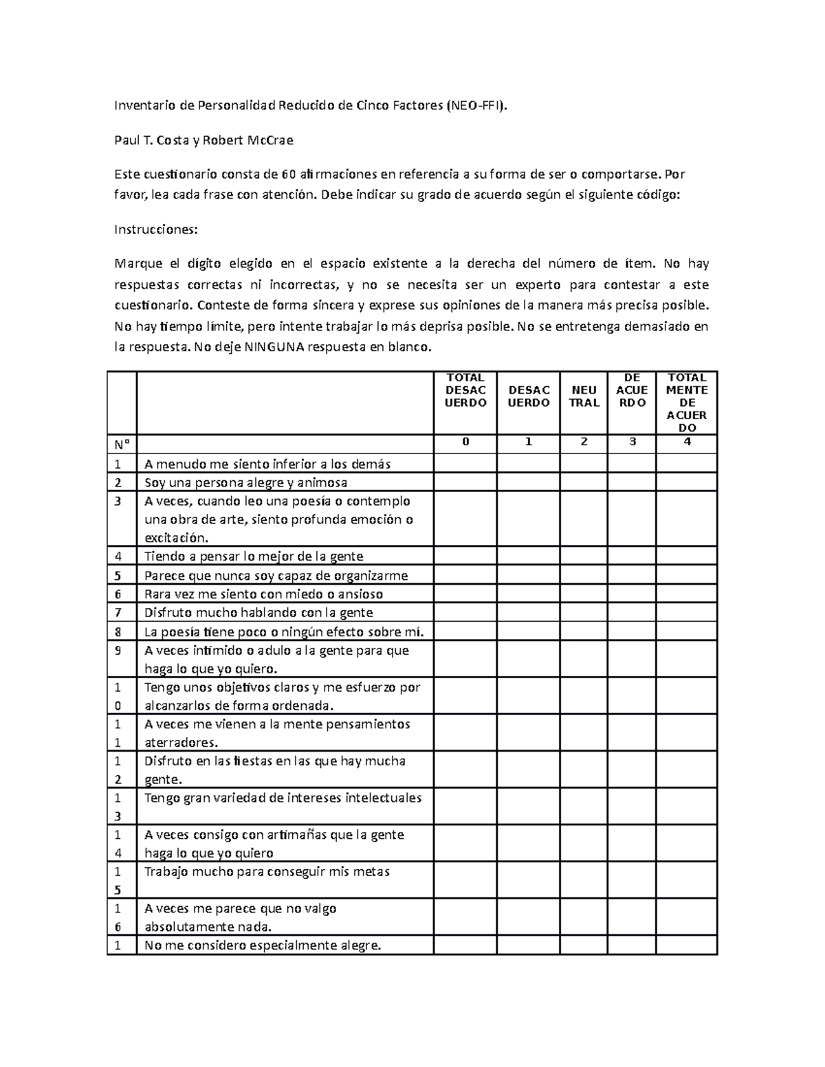 TEST NEO FII - NEO FI TEST - English Test Sufficiency Alte - UC - Studocu