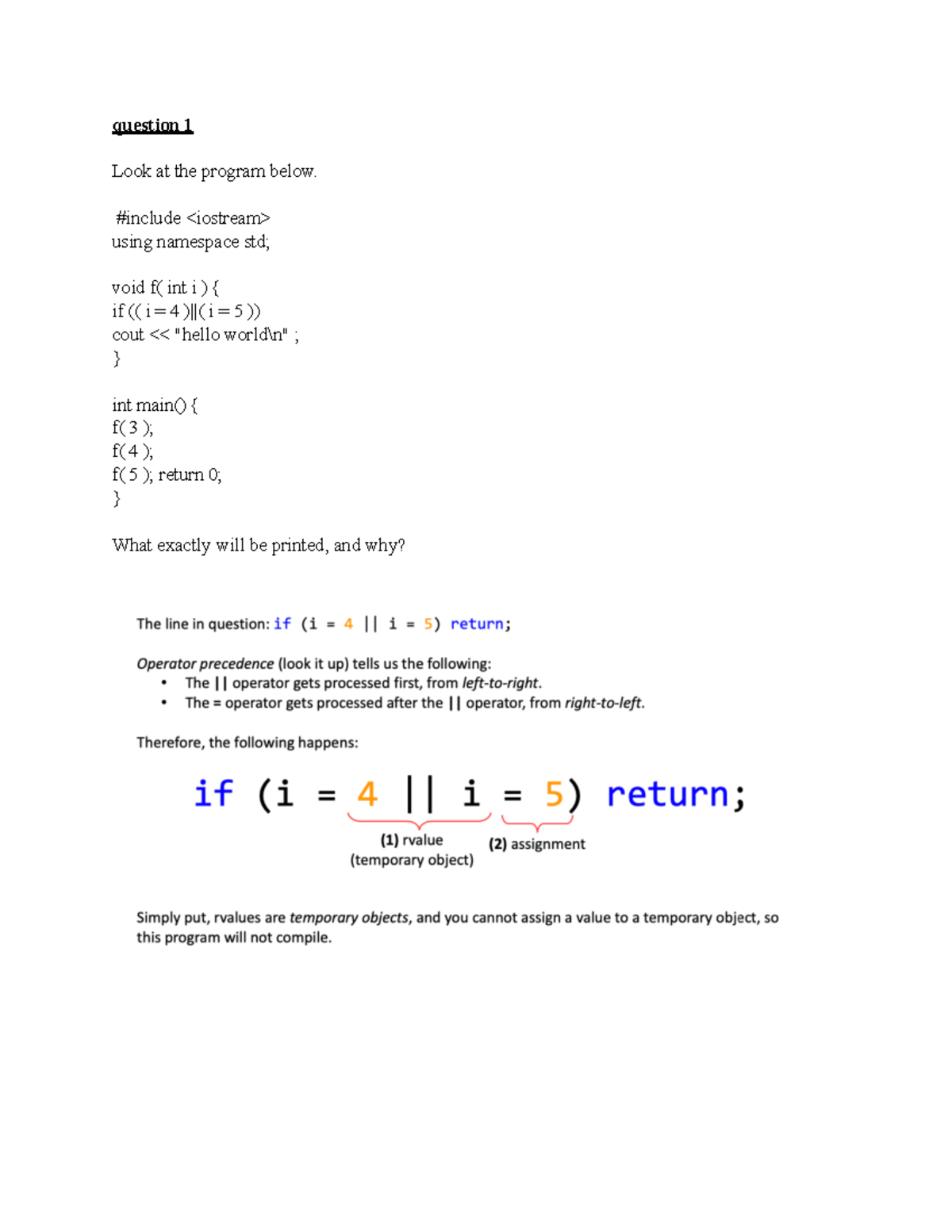 Cs Midterm Look At The Program Below Include Using Namespace Std