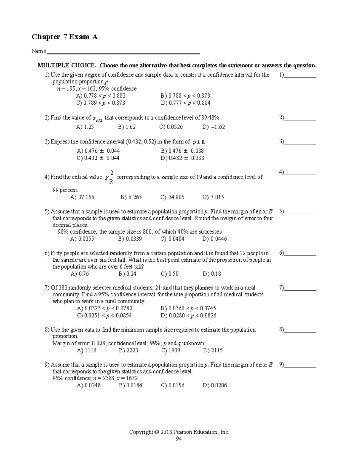 M07 TRIO4268 13 OTB CH07 - Copyright © 2018 Pearson Education, Inc ...
