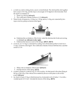 Energy and momentum review - Momentum & Energy Extra Study Questions ...
