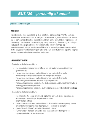 Semesteroppgave BUS120 - AK - SEMESTEROPPGAVE OPPGAVE 1 – Leie vs. Eie Analyse av å eie kontra ...