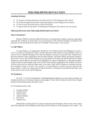 GEC 102 “Kartilya ng Katipunan” - Yolola, Lenar Andrei P. Gec 102 BSCS 1A Performance Task 2 ...