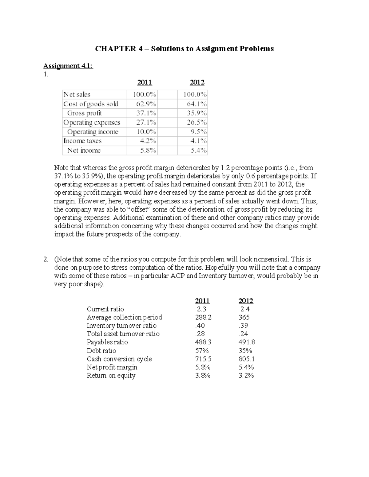 Chapter 4 - Detailed Solutions to EOC Assignment Problems - CHAPTER 4 – Solutions to Assignment ...