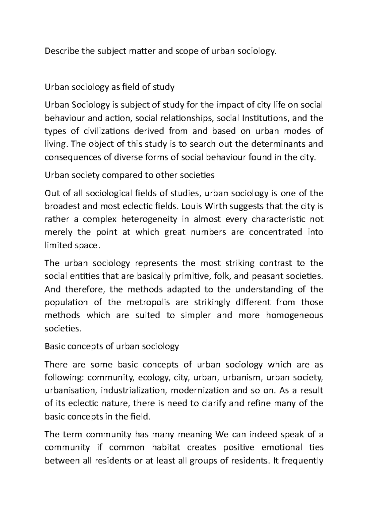 4 - hand written assignments - Describe the subject matter and scope of ...