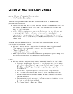 2018- Histun 2432 U.S. Era Of Civil War And Reconstruction-lecture ...