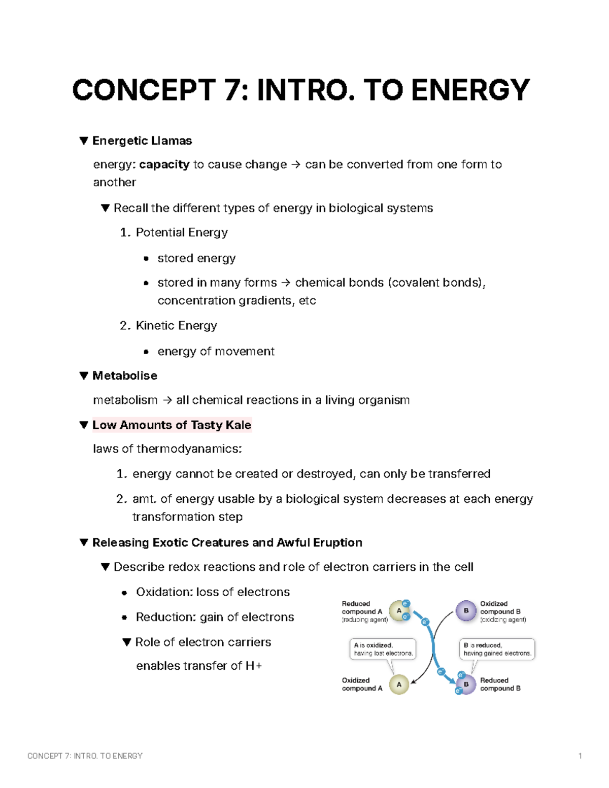 Concept 7 Intro TO Energy bf81d1de98dd43d79405 ce0a3574b61c - CONCEPT 7 ...