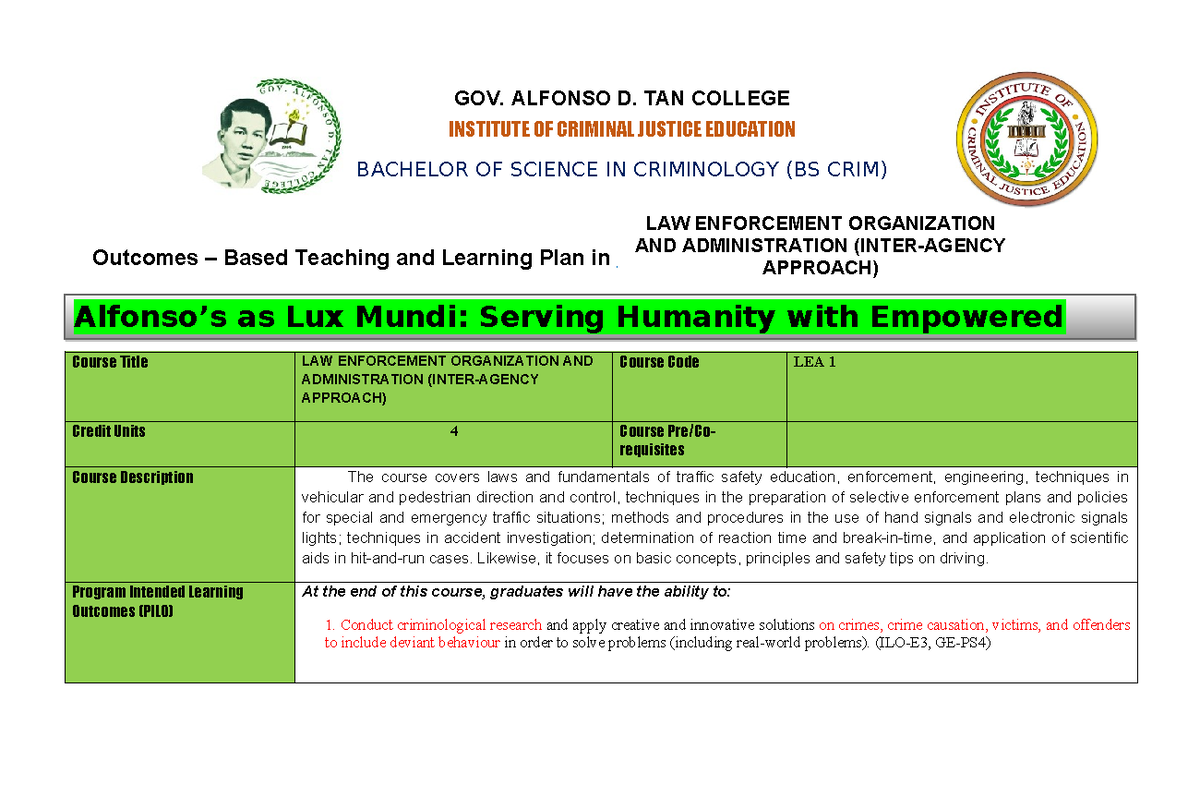 LEA-1- Obtlpadios - nice - Outcomes – Based Teaching and Learning Plan ...
