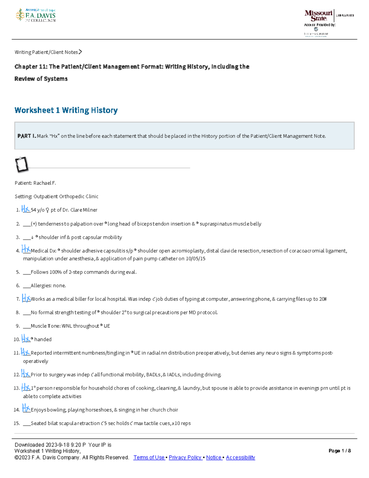 Writing Chapter 11: The Management Format - Studocu