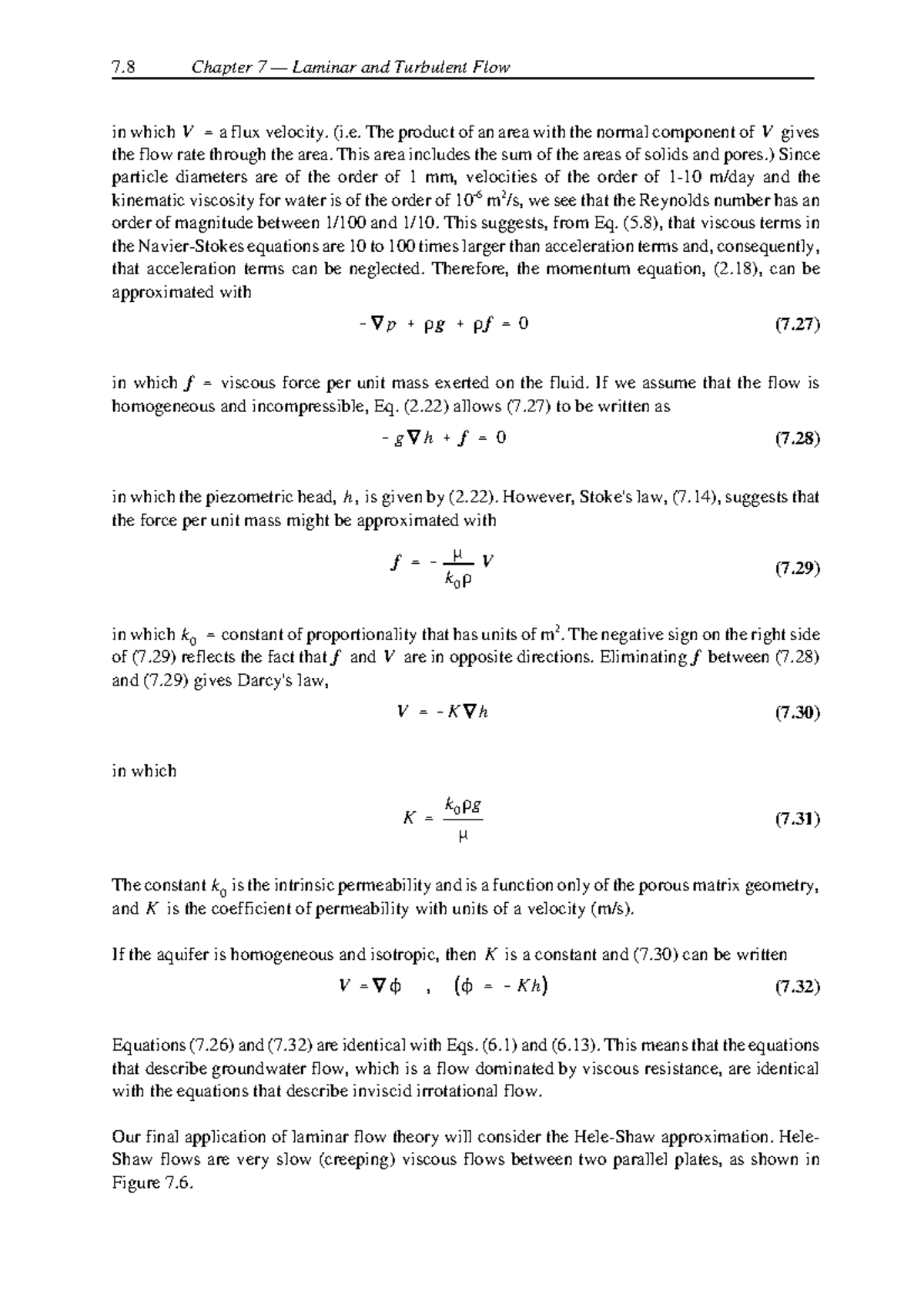 FM CH 7 - Laminar and Turbulent Flow 2 - 7 Chapter 7 — Laminar and ...