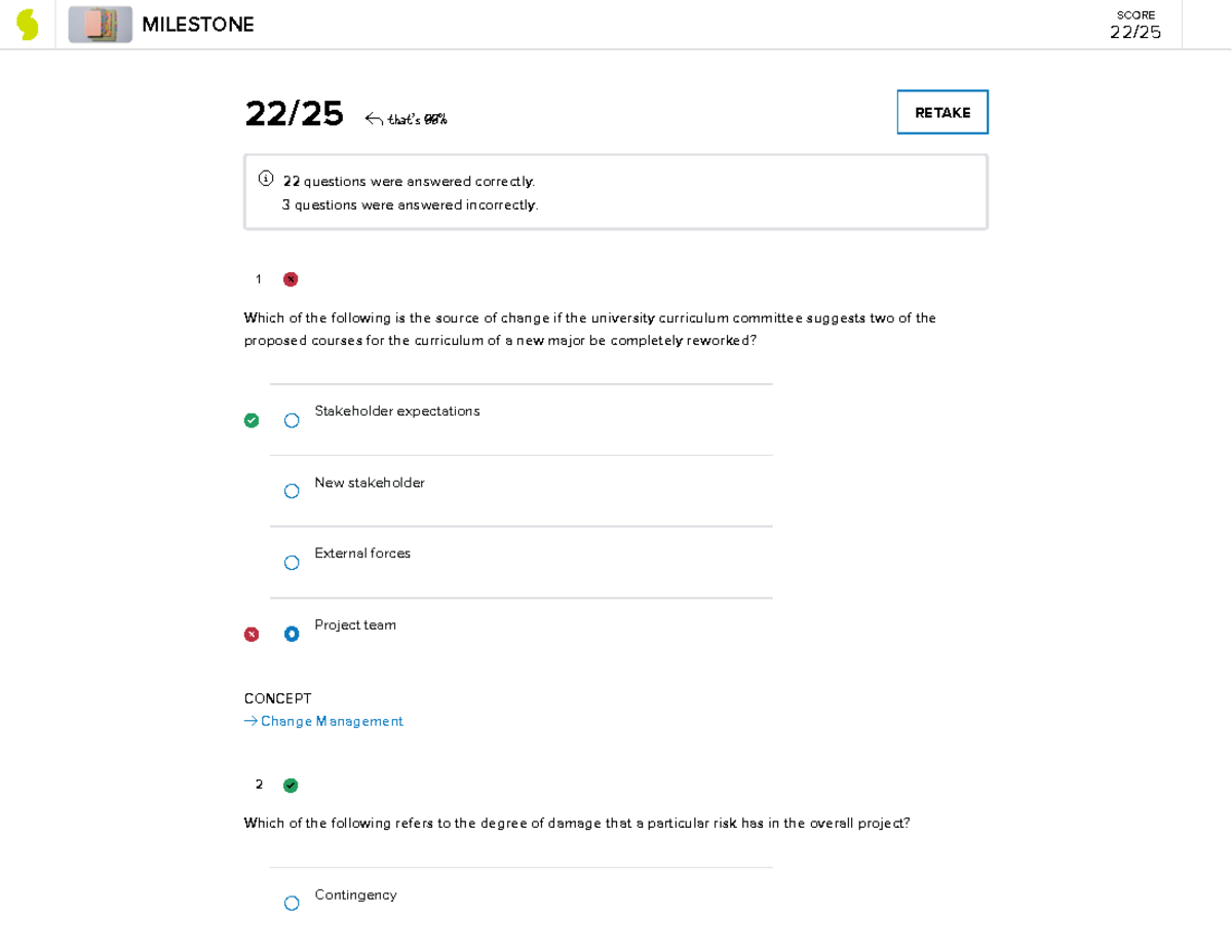 Sophia project management final Milestone - 1 CONCEPT Change Management ...