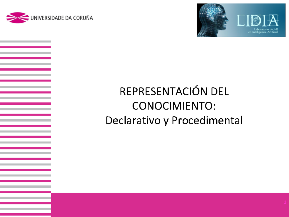 Tema 3 - Apuntes 3 - DEL CONOCIMIENTO: Declarativo y Procedimental 1 ...