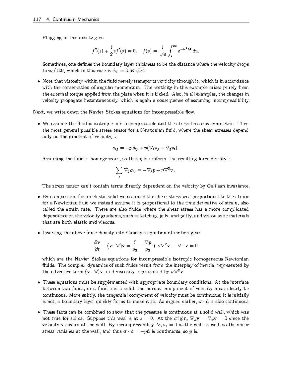 Physics-29 - Physics summary course - 117 4. Continuum Mechanics ...