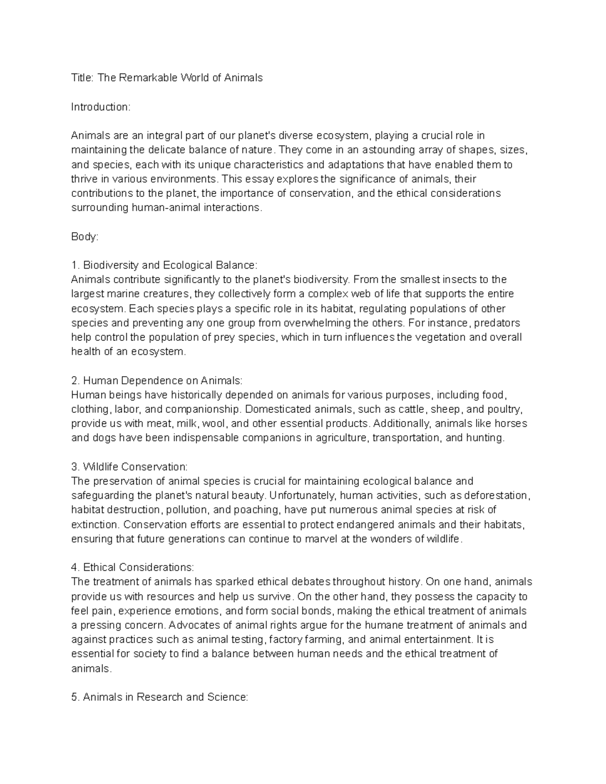 Title The Remarkable World of Animals - Title: The Remarkable World of ...