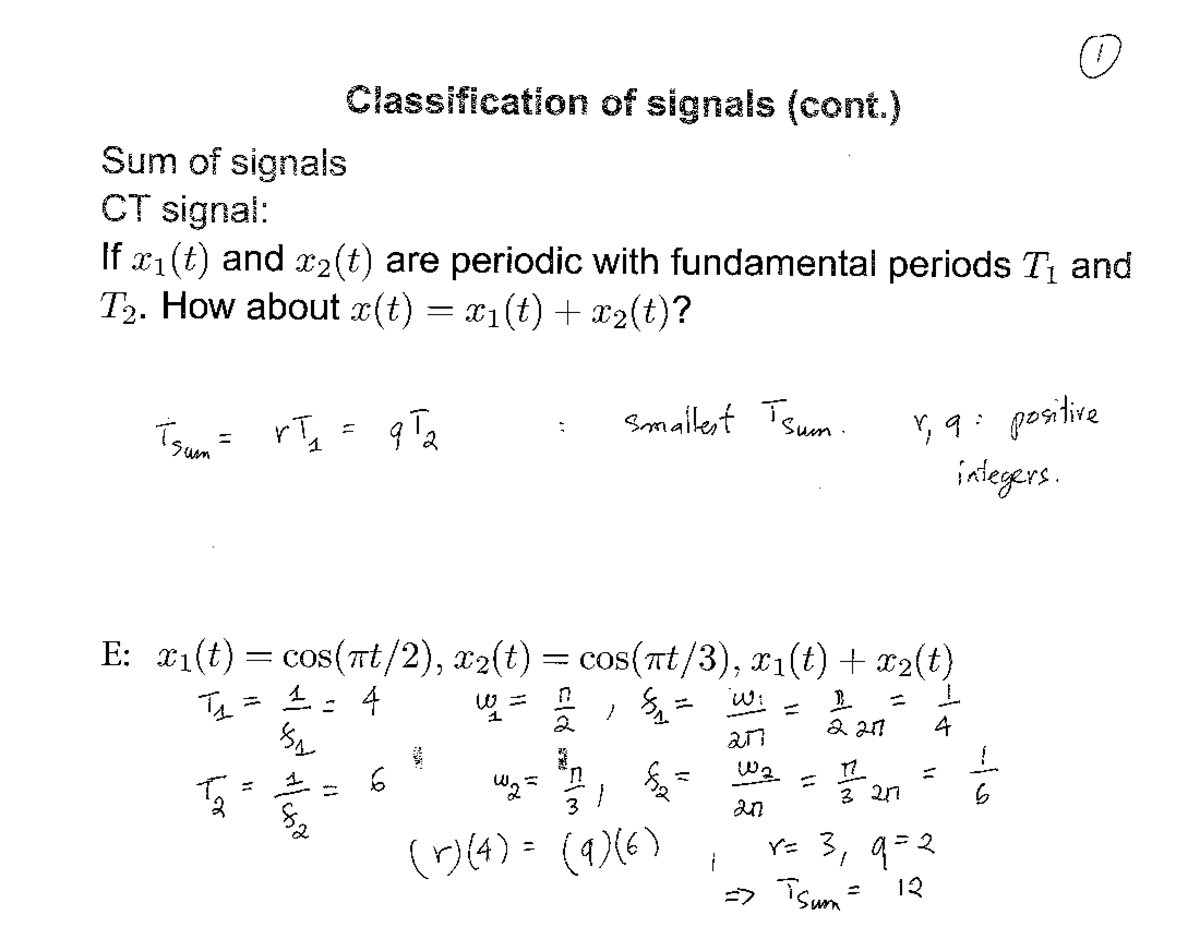 Lecture 3 Notes - ECE 351 - Studocu