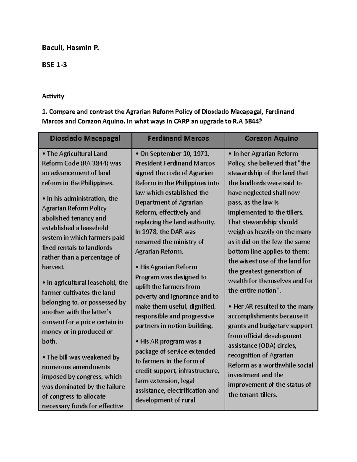 Module final Essay in my activity. Pagsasalin - Bachelor of Science in ...