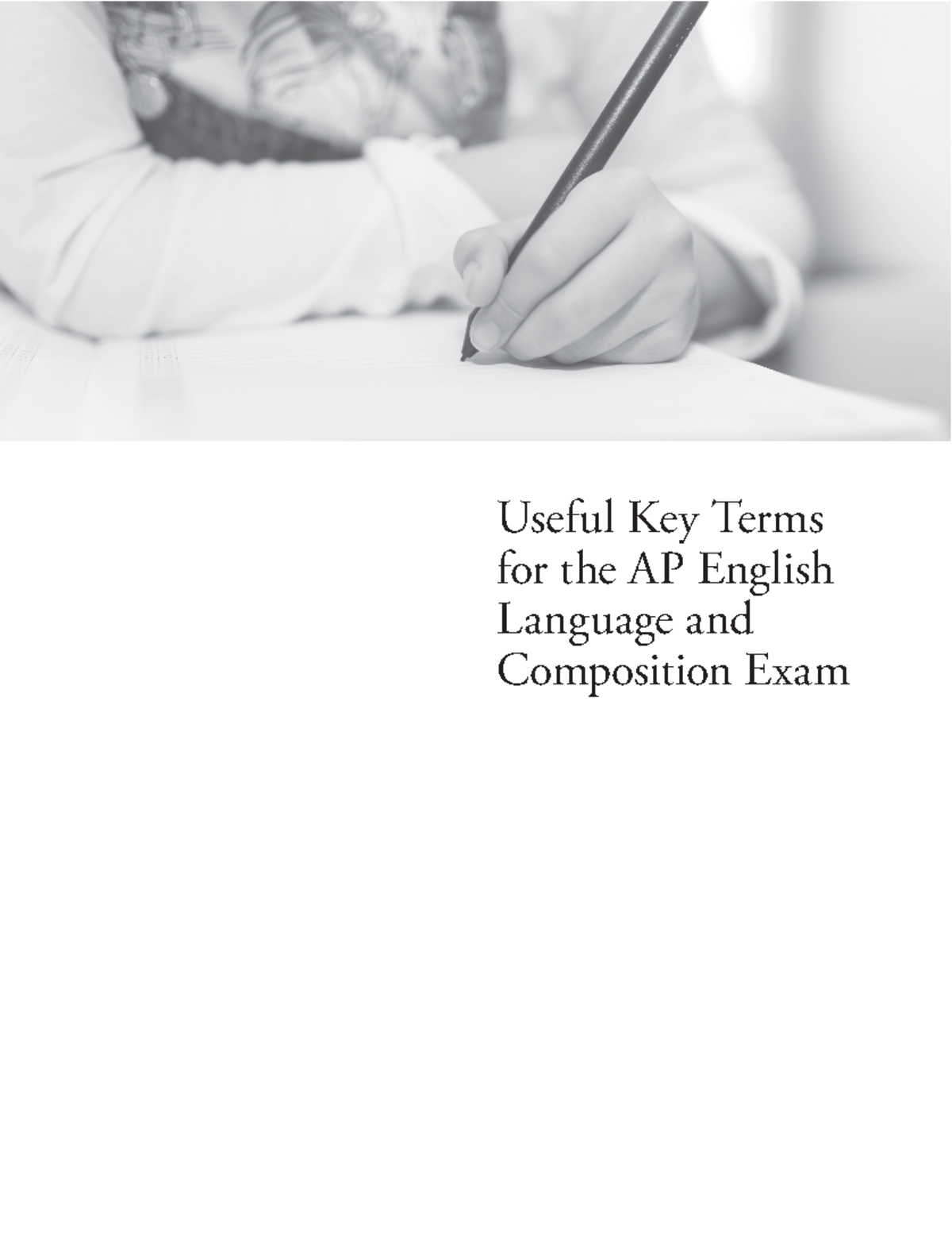 AP Eng Lang Comp 2024 Vocab Guide - Useful Key Terms for the AP English ...