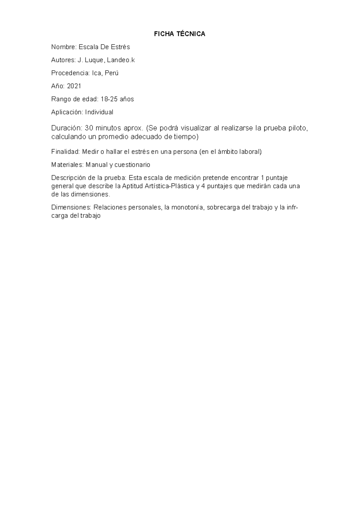 Diseño test - Este es el di3sñor de un test proyectivo el cual proyecta ...