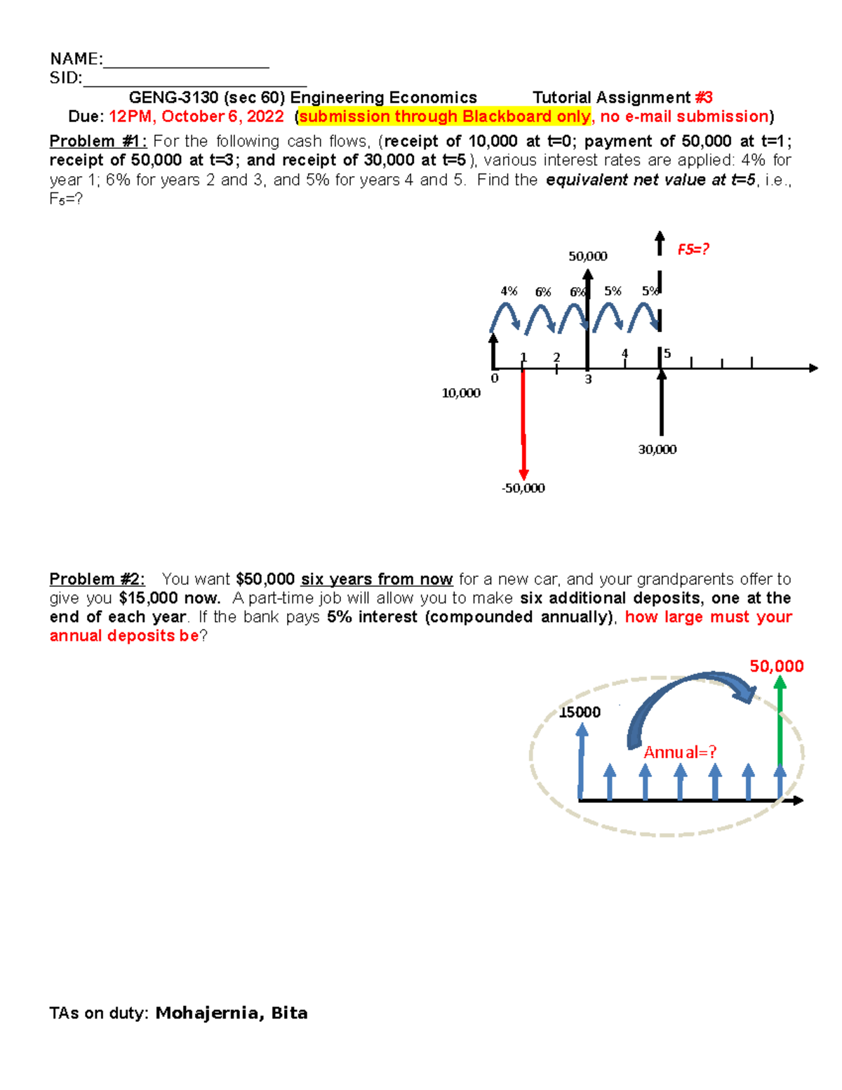 Tutorial 3 sec60 Oct6 problem statement - NAME:____________________ SID
