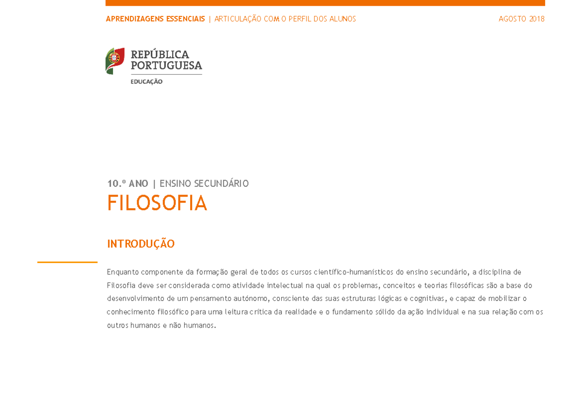 10 filosofia - wdqweqwe eqwe qwe qwe qw - APRENDIZAGENS ESSENCIAIS ...