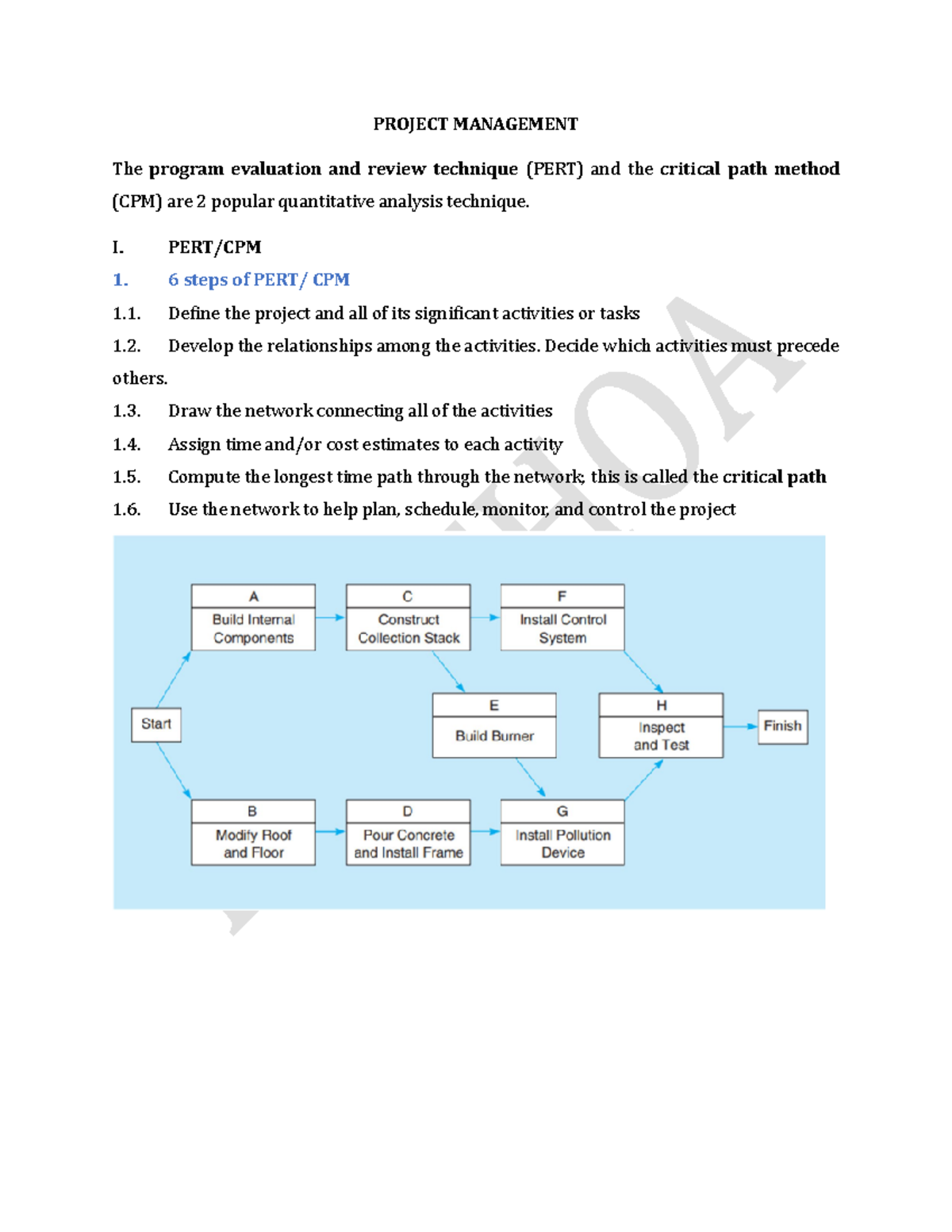 Tutor - Project Management - PROJECT MANAGEMENT The program evaluation ...