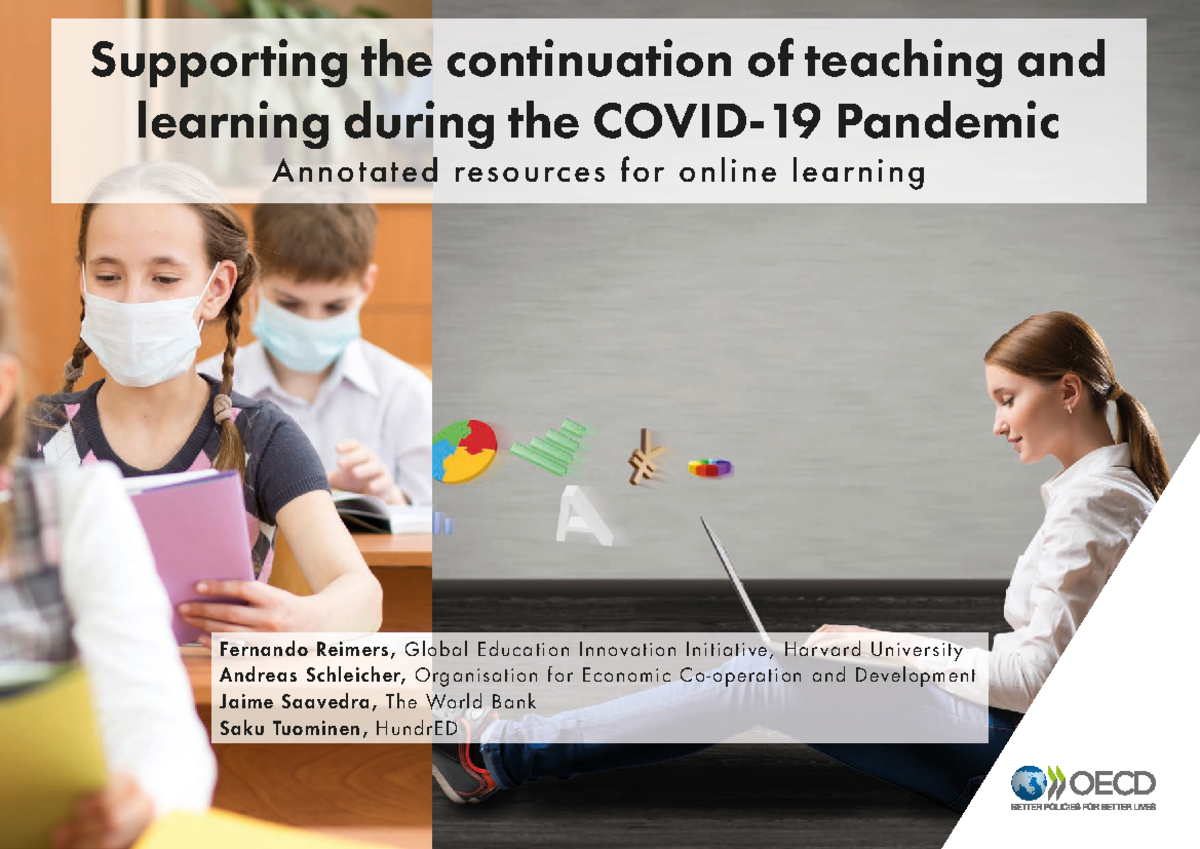 Supporting the continuation of teaching and learning during the Covid ...