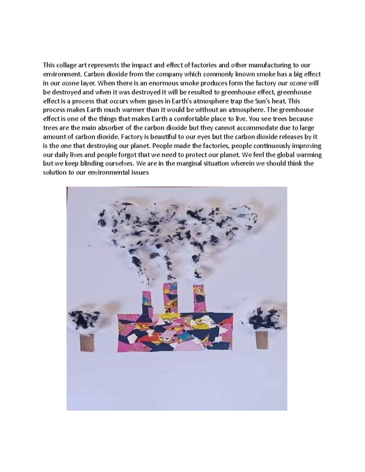 Collage - none - This collage art represents the impact and effect of ...